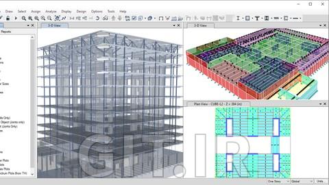 طراحی سازه با ETABS و RCDC با استفاده از اکسل پیشرفته