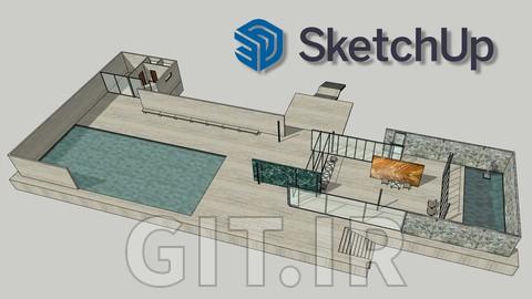 آموزش Sketchup برای مبتدیان - نحوه ایجاد خانه سه بعدی با Sketchup (بخش 1)